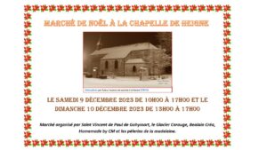 Marché de Noël à Heigne - UNITE PASTORALE Sainte-Marie-Madeleine